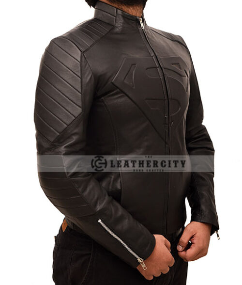 Superman Smallville Clark Kent Black Leather Jacket - TheLeatherCity