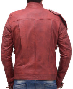 Captain Man Henry Danger Blue & Red Leather Jacket - TLC