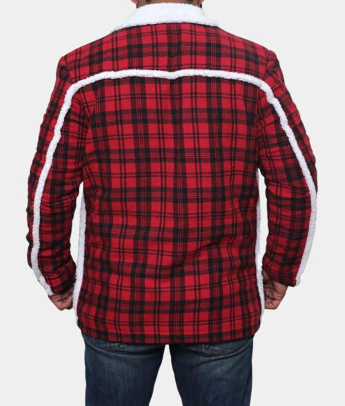 Deadpool Flannel Jacket aka Wade Wilson Plaid Pattern Jacket with ...