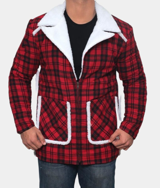 Deadpool Flannel Jacket aka Wade Wilson Plaid Pattern Jacket with ...