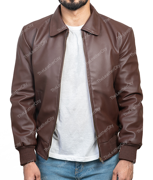 Happy Days Fonzie - The Fonz (Henry Winkler) Brown Leather Jacket