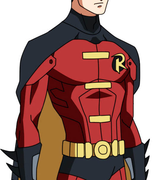 Batman Robin Jacket - Tim Drake Red & Black Leather Jacket