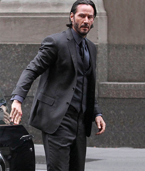 John Wick Charcoal Gray Three Piece Suit by Keanu Reeves ...