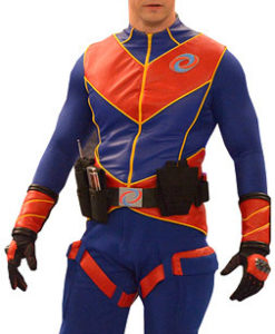 Captain Man Henry Danger Blue & Red Leather Jacket - TLC