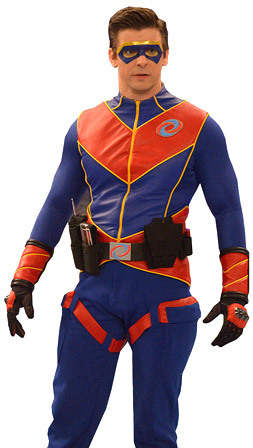 Captain Man Henry Danger Blue & Red Leather Jacket - TLC