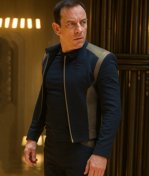 Star Trek Discovery Blue Starfleet Jacket | TheLeatherCity.com