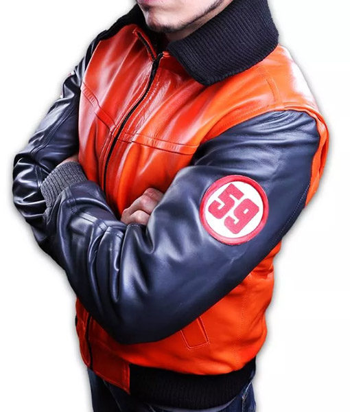 Dragon Ball Z Goku 59 Orange Jacket - TheLeatherCity