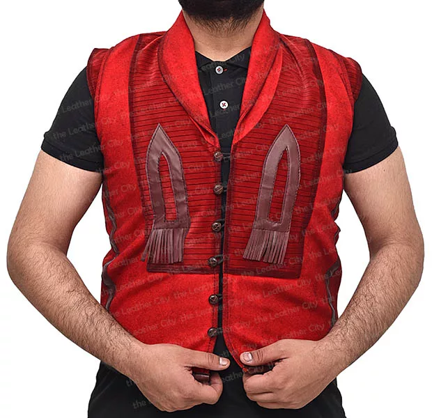 Aladdin Vest - Mena Massoud as Aladdin Vest in Red Color - TLC