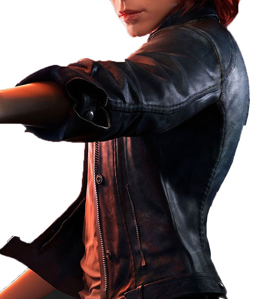 Control's Jesse Faden Blue Leather Jacket - TheLeatherCity