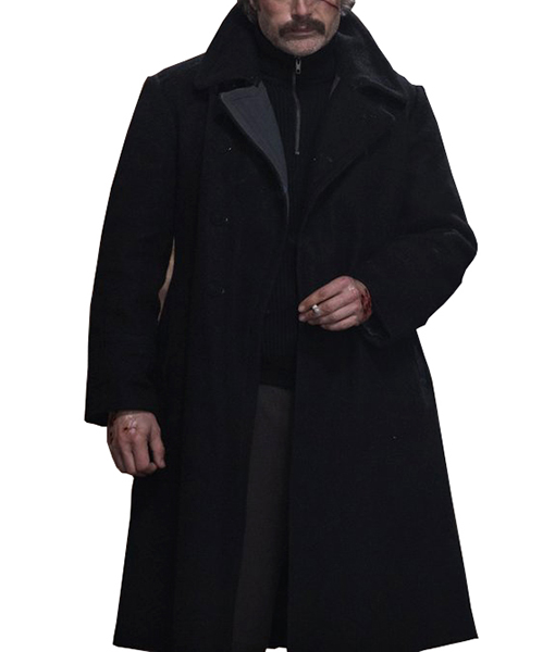 Polar's Duncan Vizla "Mads Mikkelsen" Black Coat