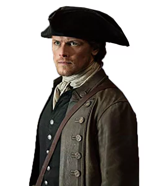 Outlander's Jamie Frasers ""Sam Heughan"" Leather Coat