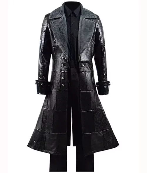 Kingdom Hearts III Sora Black Shearling Trench Coat