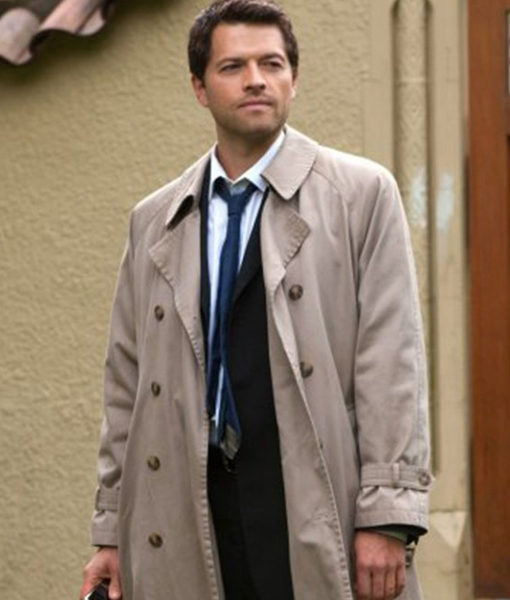 Supernatural Castiel (Misha Collins) Cotton Trench Coat - TheLeatherCity