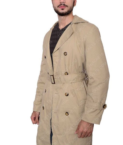 Supernatural Castiel (Misha Collins) Cotton Trench Coat - TheLeatherCity