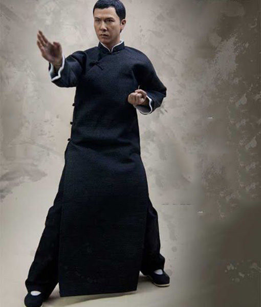IP Man 4's IP Man (Donnie Yen) Tunic/Robe in Black Color
