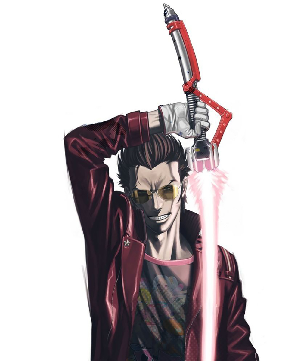 No More Heroes 2 Travis Touchdown Maroon Leather Jacket - TheLeatherCity