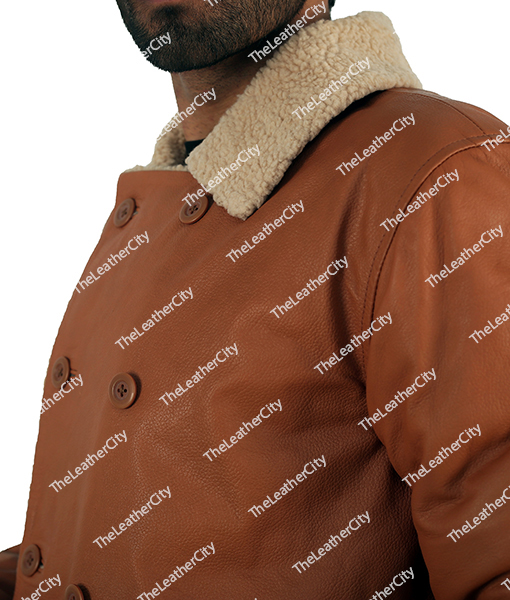 Candyman 2020 Anthony McCoy (Yahya Abdul-Mateen II) Shearling Trench Coat