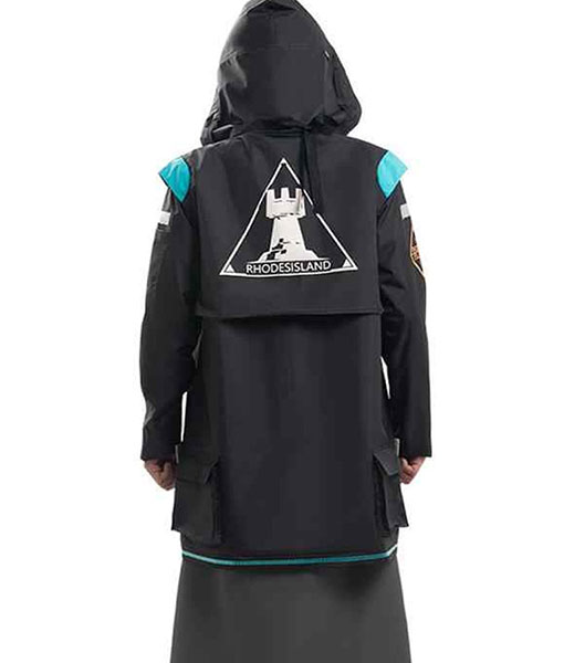 Arknights Rhodes Island Doctor Cosplay Hooded Gamer Coat - The Leather City