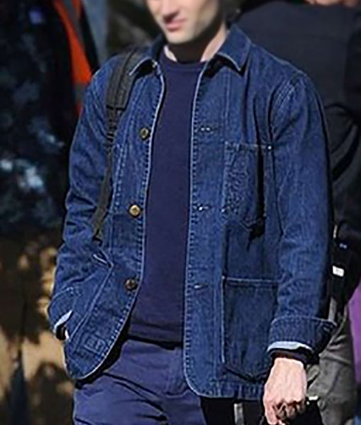 You Season 2 Joe Goldberg (Penn Badgley) Blue Demim Jacket