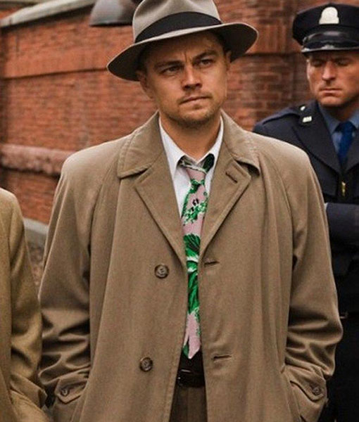 Shutter Island Teddy Daniels (Leonardo DiCaprio) Brown Trench Coat | TLC