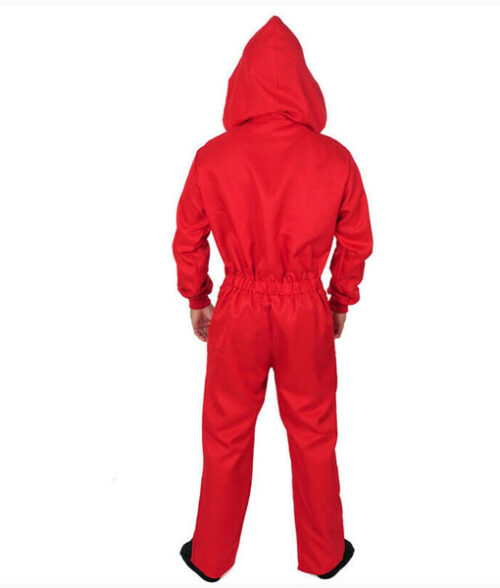 Money Heist Red Jumpsuit aka La Casa De Papel Dali Red Cotton Costume