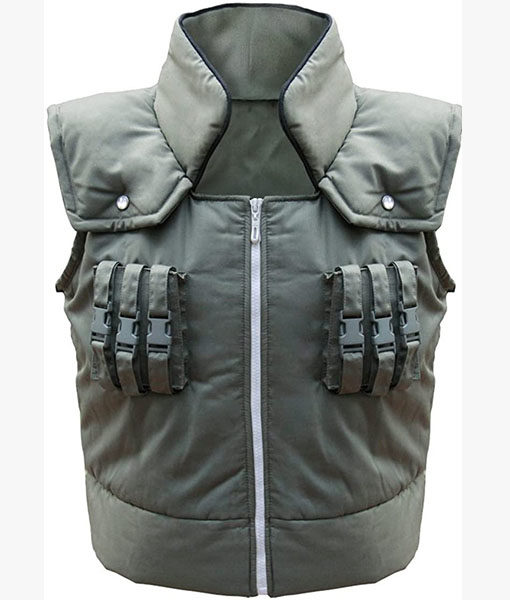 Kakashi Hatake Vest - Jonin Green Cotton Vest | TheLeatherCity