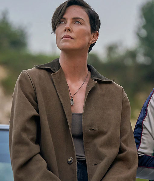 The Old Guard Andy (Charlize Theron) Wool Blend Coat | TLC