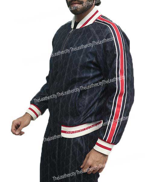 The Gentlemen Coach Tracksuit aka Colin Farrell Plaid Textured Tracksuits