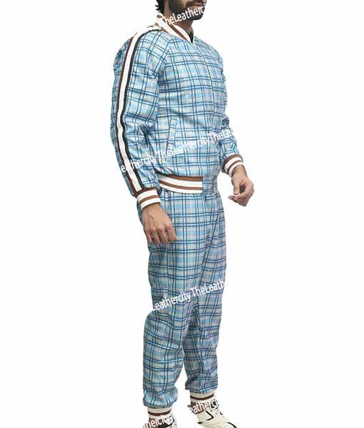 The Gentlemen Coach Tracksuit aka Colin Farrell Plaid Textured Tracksuits