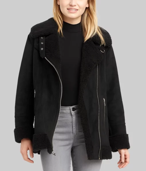 Upload Nora Antony (Andy Allo) Suede Leather Jacket | TLC