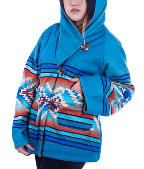 Yellowstone Beth Dutton Blue Poncho Coat