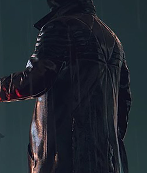 Watch Dogs 3 Legion Aiden Pearce Leather Trench Coat | TLC
