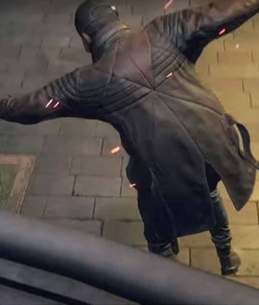 Watch Dogs 3 Legion Aiden Pearce Leather Trench Coat | TLC