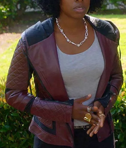 Why Women Kill Taylor Harding (Kirby Howell-Baptiste) Leather Jacket | TLC