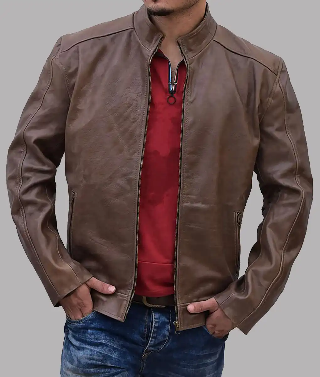 Jason Bourne Matt Damon Leather Jacket | TLC