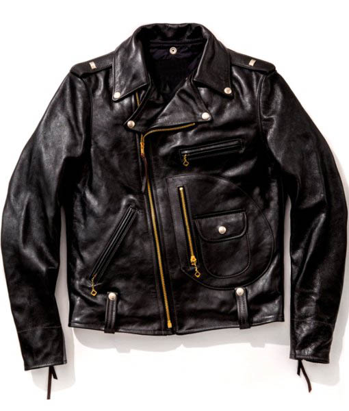 Richard Slim fit Leather Biker Jacket | TLC