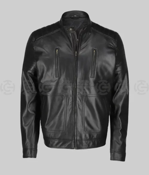 WWE Wrestler Drew McIntyre Black Leather Jacket | TLC