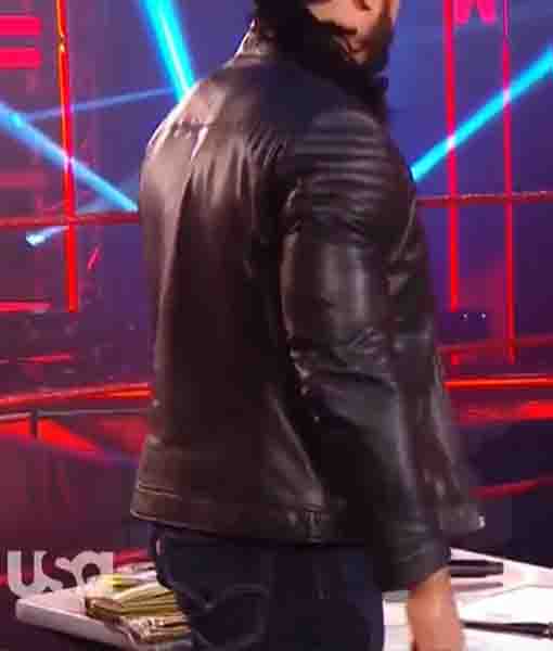 WWE Wrestler Drew McIntyre Black Leather Jacket | TLC
