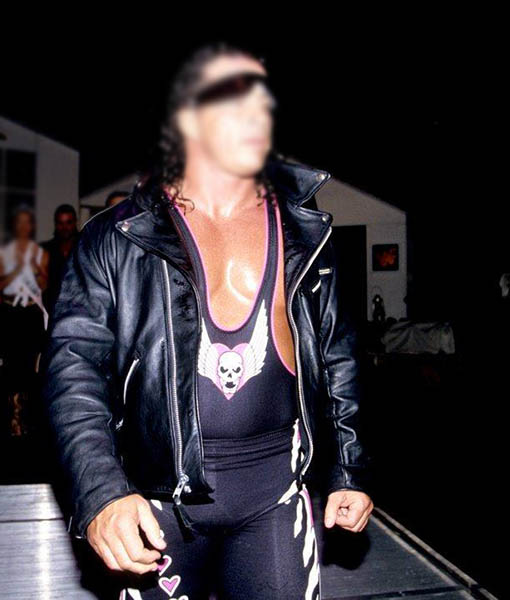 Bret Hart Foundation Black Leather Jacket | TLC
