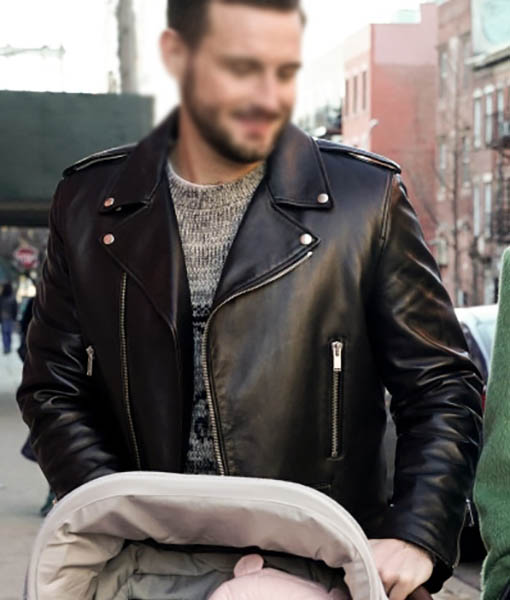 Younger Season 7 Josh aka Nico Tortorella Black Leather Jacket - TLC
