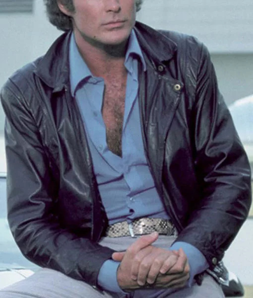 David Hasselhoff Knight Rider Leather Jacket