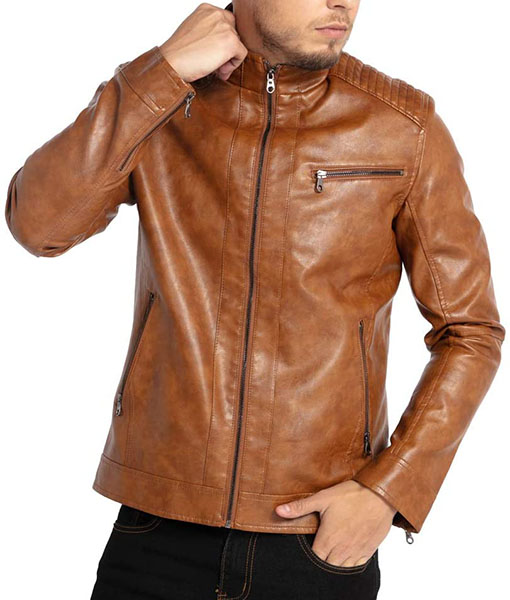 Marshall Brown Classic Leather Jacket | TLC