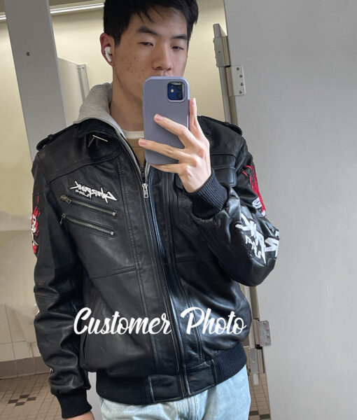 Cyberpunk 2077 Samurai Leather Jacket - The Leather City