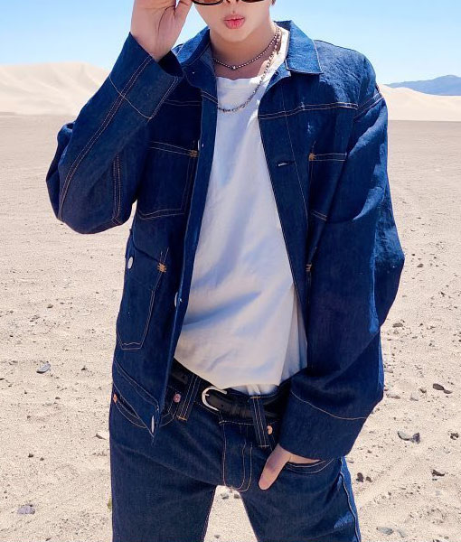 Yet To Come BTS RM Blue Denim Jacket | TLC