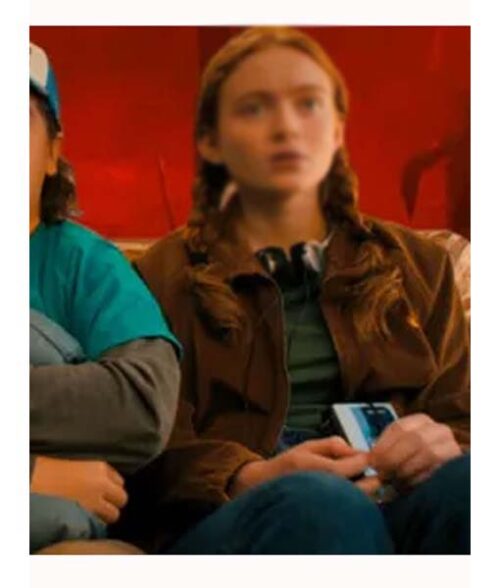 Stranger Things Max Mayfield Brown Jacket