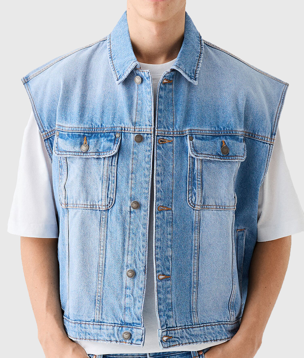 I am Kenough Ryan Gosling Vest aka Ken Blue Denim Vest - TLC