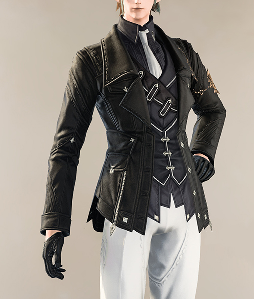 FFXIV Appointed Attire Set Black Leather Jacket | TLC