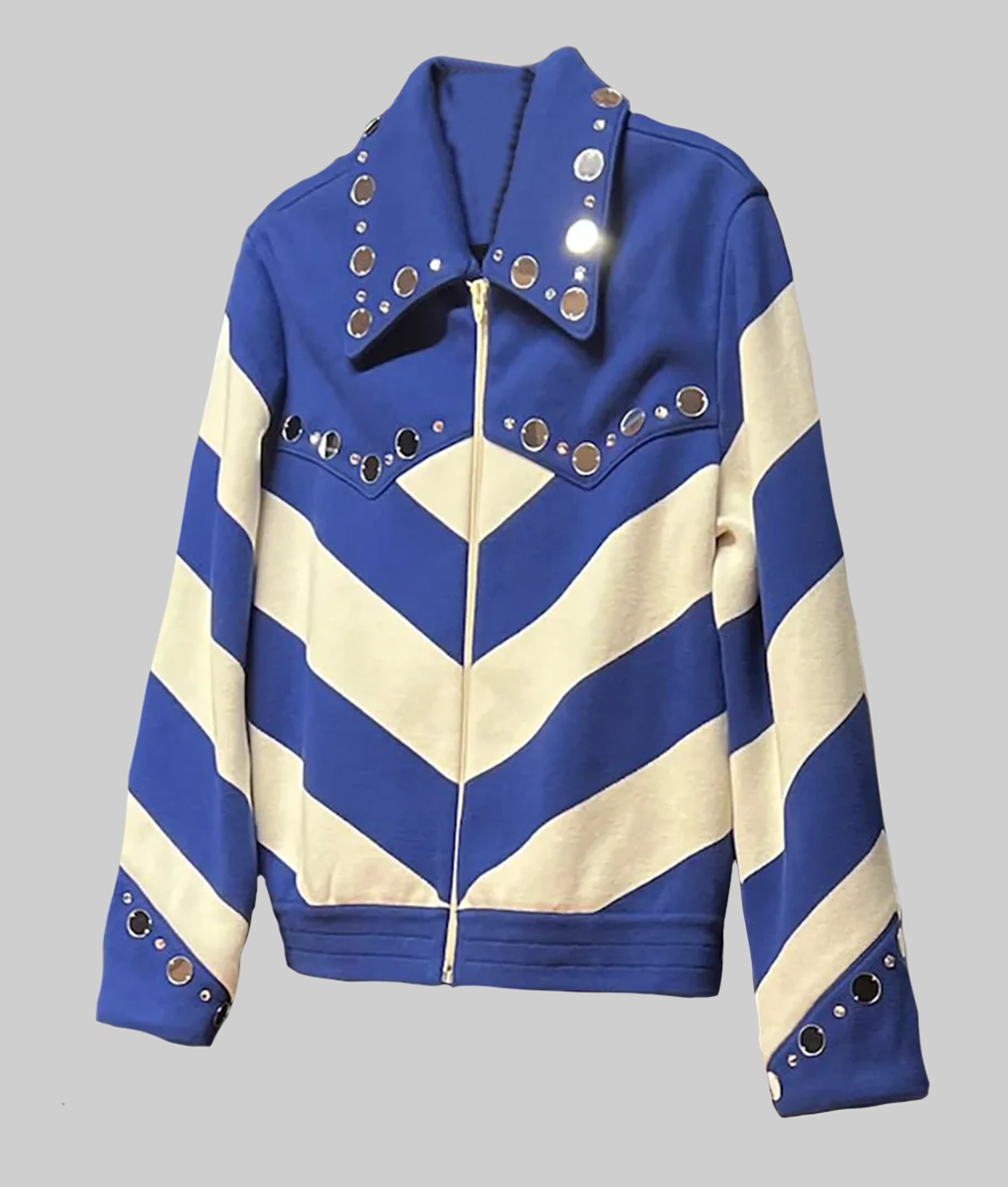Harry Styles Blue Leather Jacket | TLC