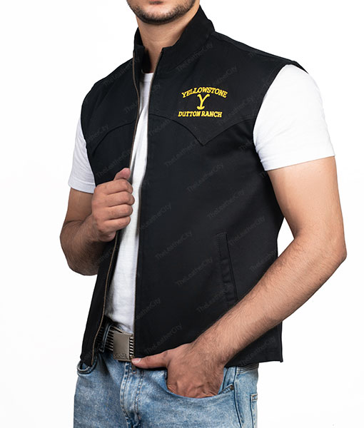 John Dutton Vest - Yellowstone Dutton Ranch Vest | THe Leather City
