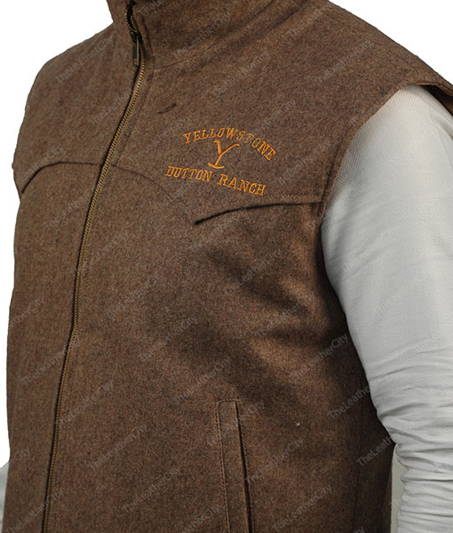John Dutton Vest - Yellowstone Dutton Ranch Vest | THe Leather City